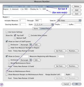 Bar Number Flexibility for Score & Parts in Finale & Sibelius – OF NOTE