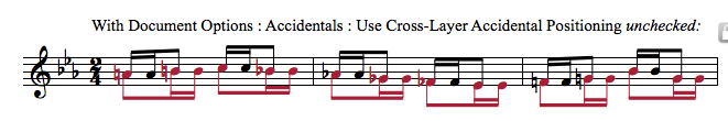 Music Spacing Between Layers In Finale OF NOTE